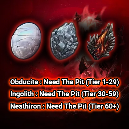 Diablo 4 [Season 9 Softcore] Obducite/Ingolith/Neathiron (Pit Carry Run ...