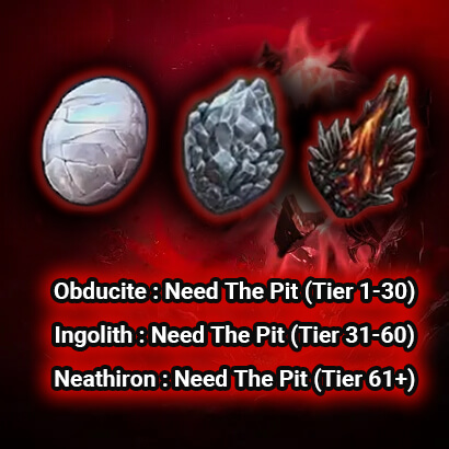 Diablo 4 [Season 9 Softcore] Obducite/Ingolith/Neathiron (Pit Carry Run ...